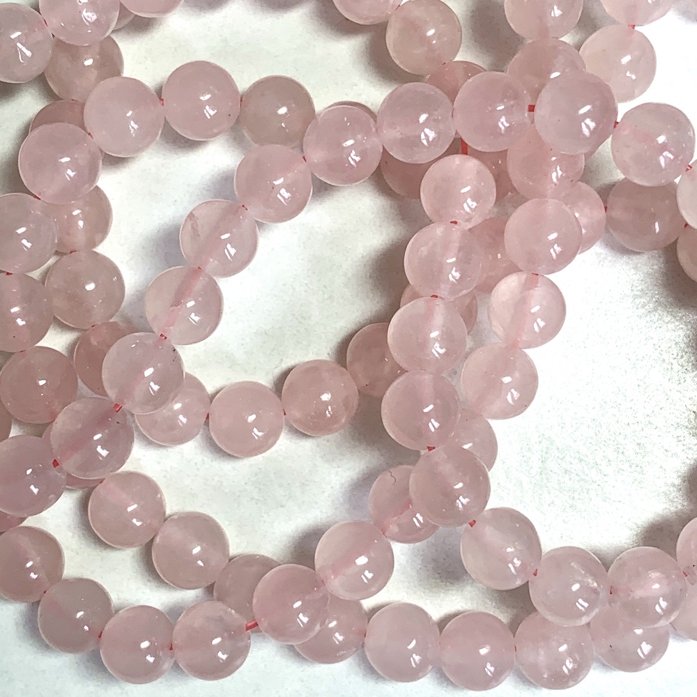 Ethical Rose Quartz 6mm Smooth Round Beads • Chalmers Gems