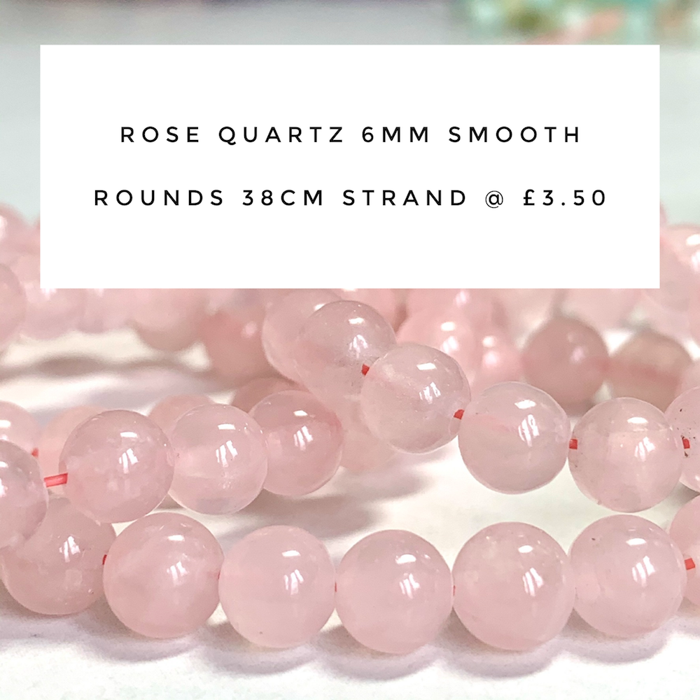 Rose Quartz Smooth Rounds 38cm Strand 6mm • Chalmers Gems