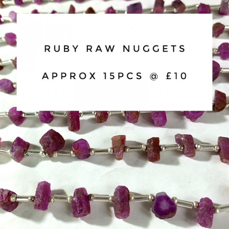Ruby Raw Nuggets 40cts 15pcs 3-6mm • Chalmers Gems