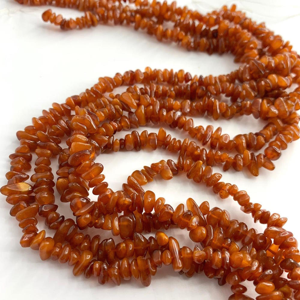 Baltic Amber Small Nuggets 5X2-10X2mm 38cm Strand • Chalmers Gems