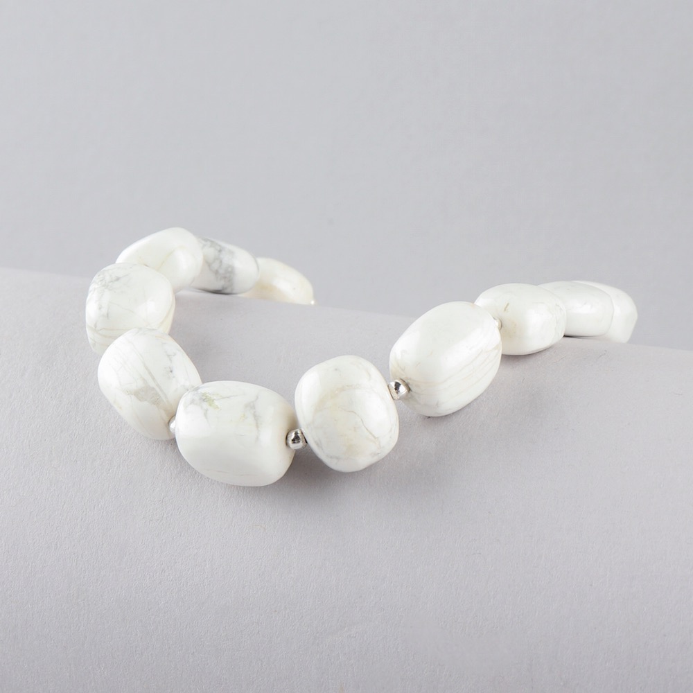 Magnesite Chunky Tumble Beads 11 Pieces • Chalmers Gems