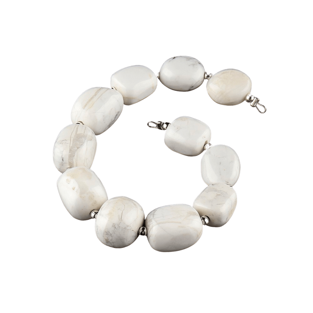 Magnesite Chunky Tumble Beads 11 Pieces • Chalmers Gems