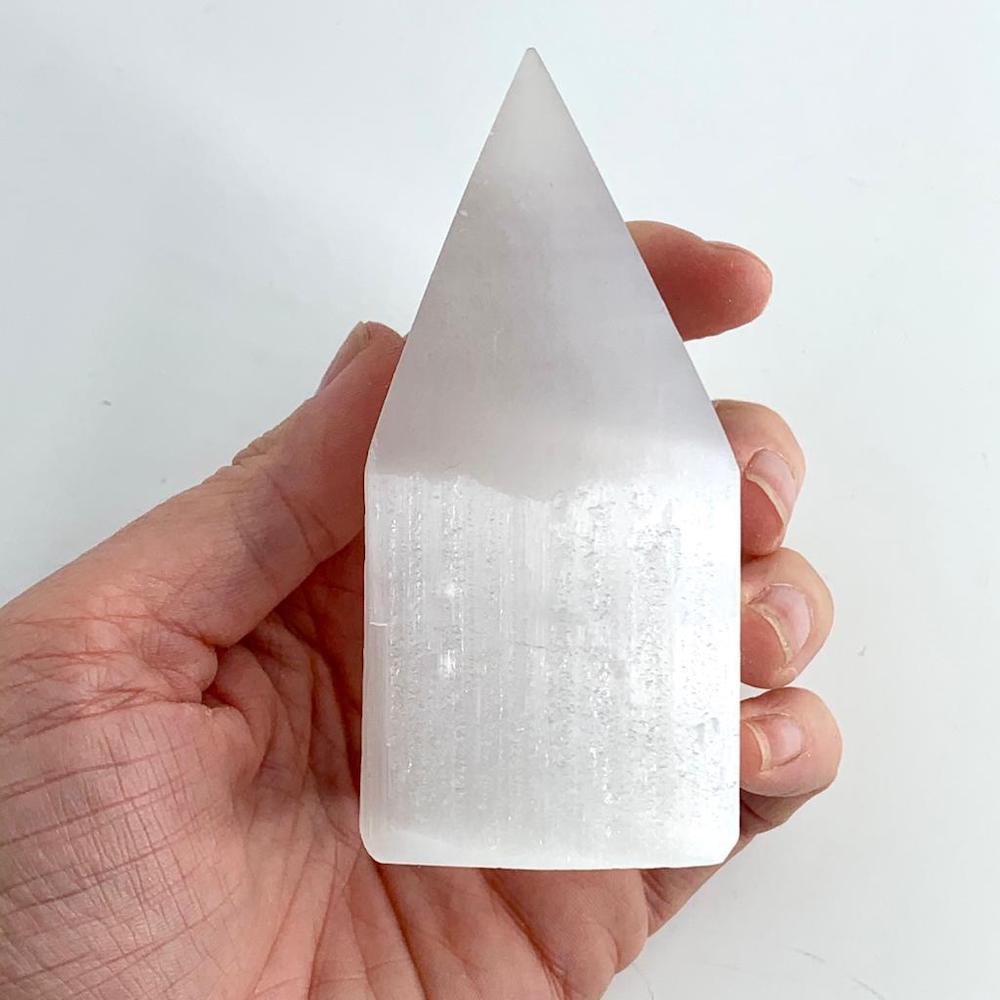 Selenite Cuboid Point Approx 10x4cm • Chalmers Gems