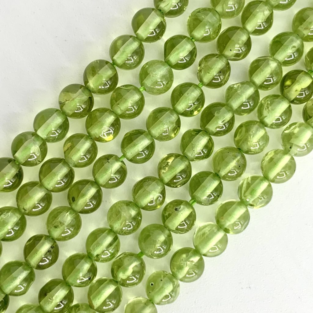 Stunning Peridot Faceted Rounds Approx 4mm Beads 38cm Strand • Chalmers ...