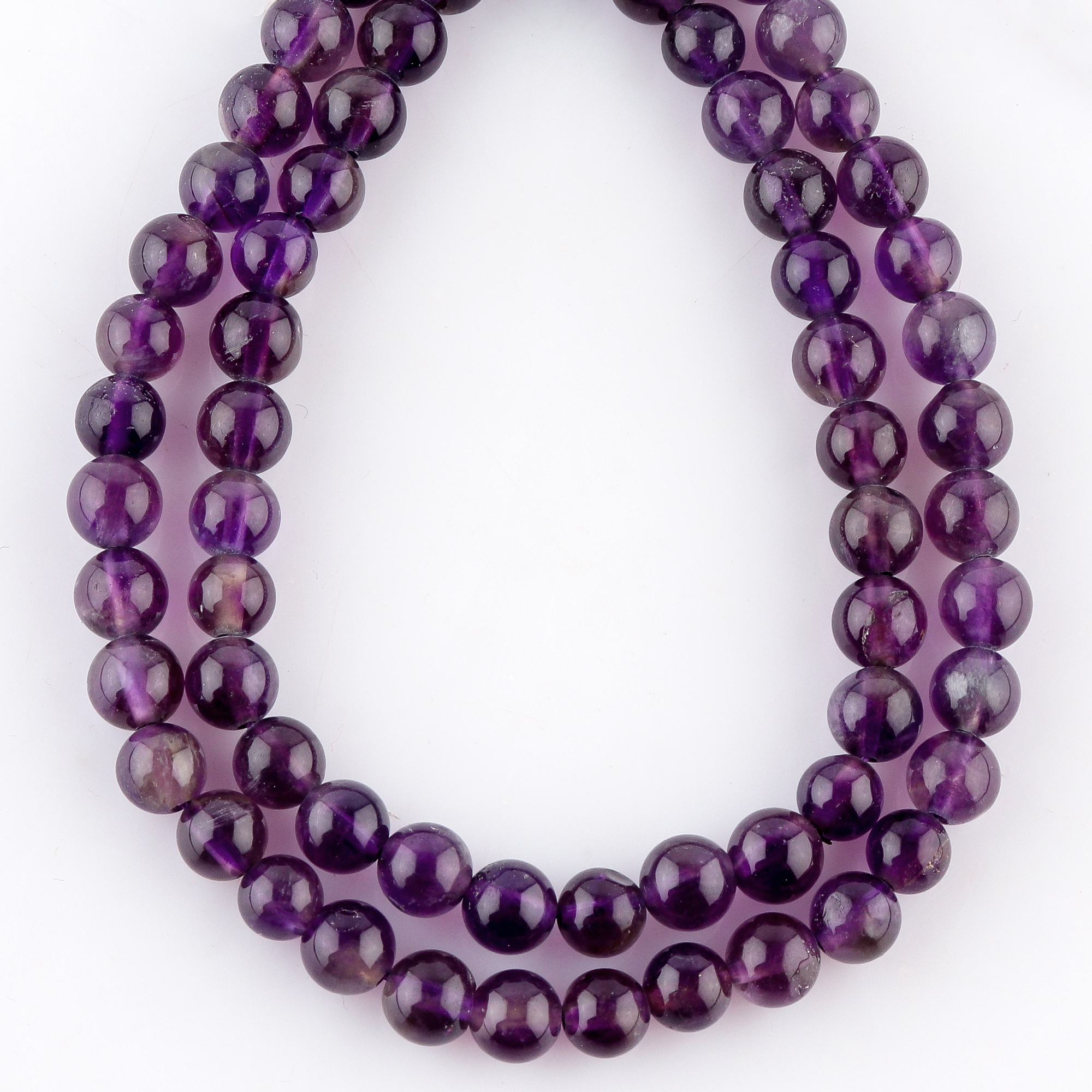 Amethyst Dark 6mm Smooth Rounds 38cm Strand INDIA • Chalmers Gems