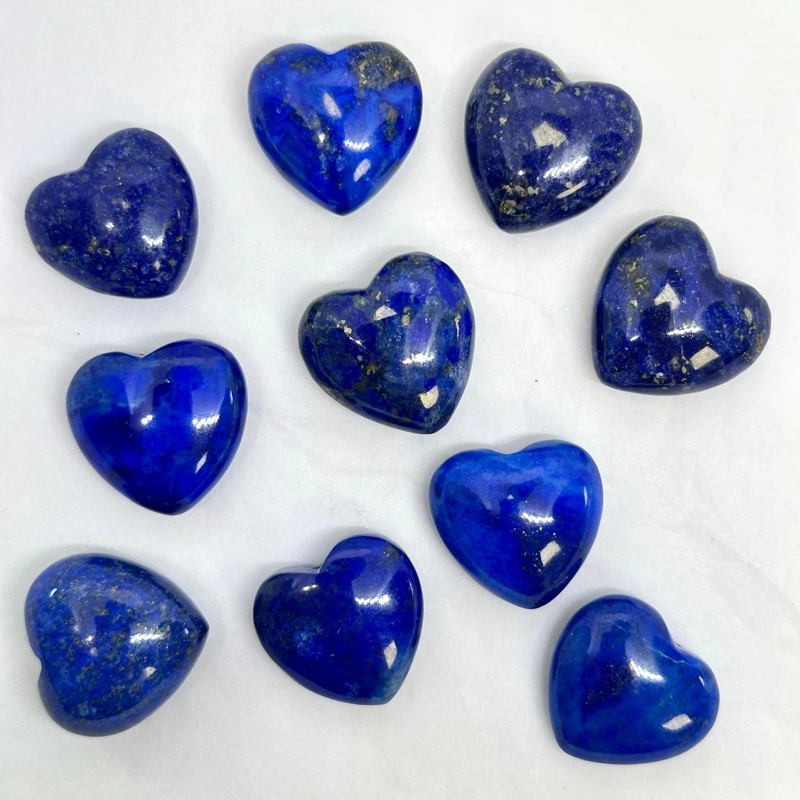 Lapis Lazuli Puffy Heart Bead Approx 20mm Half Drilled 1pc • Chalmers Gems